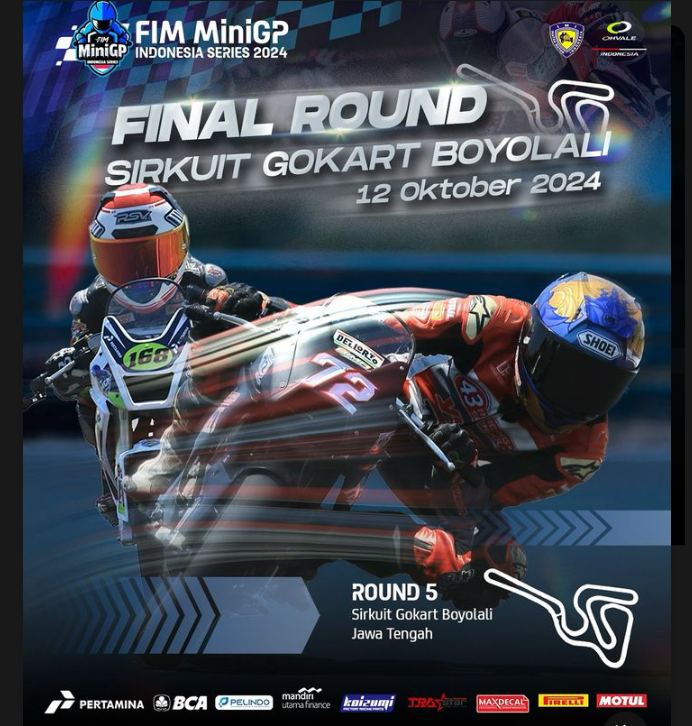 Final Round FIM MiniGP Indonesia Series 2024 Digelar di Sirkuit Gokart Boyolali - Motolineid