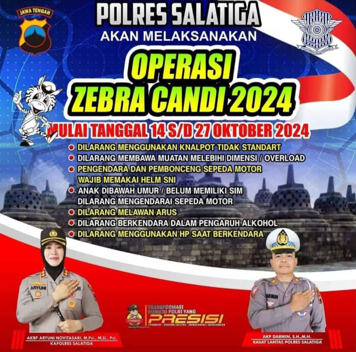 Operasi Zebra Candi Salatiga 2024: Catat Tanggalnya - Motolineid